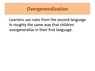 Transfer Analysis in Applied Linguistics | PPTX