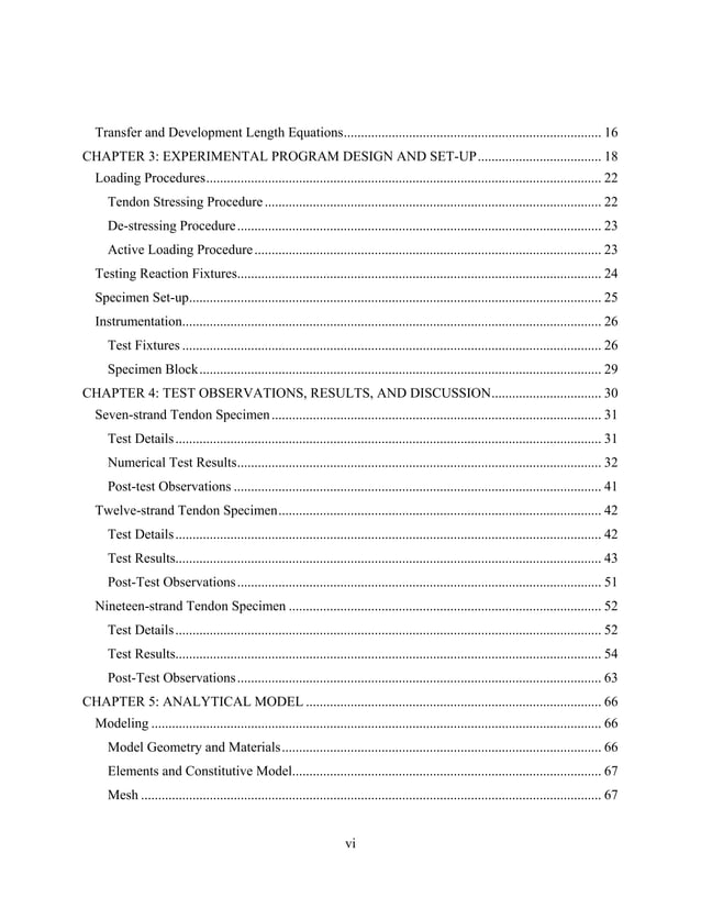 Transfer and development length of strands in post tensioned members ...