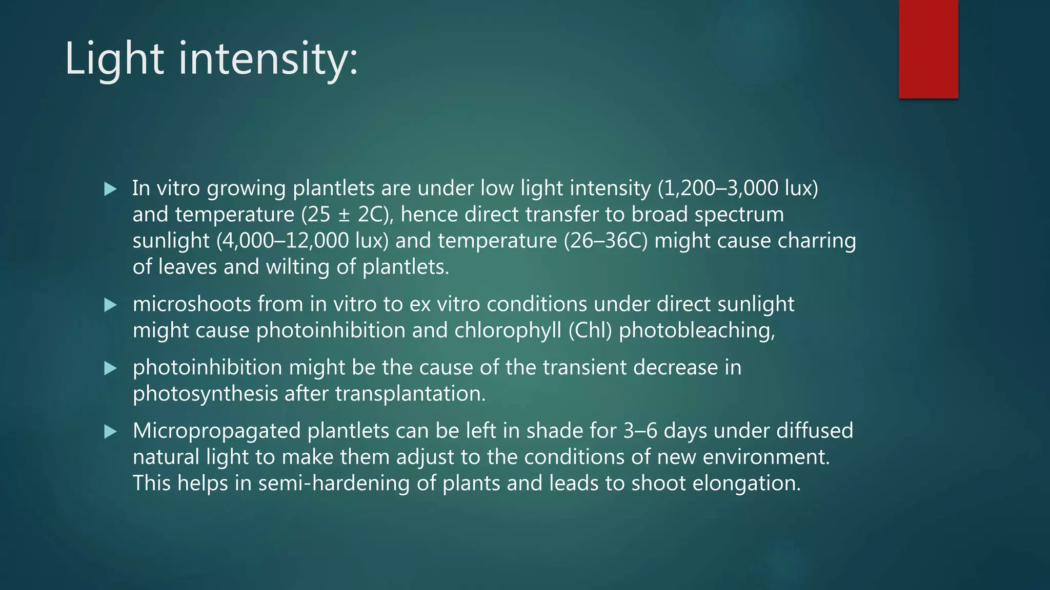 Transfer and establishment of whole plant in soil | PPTX