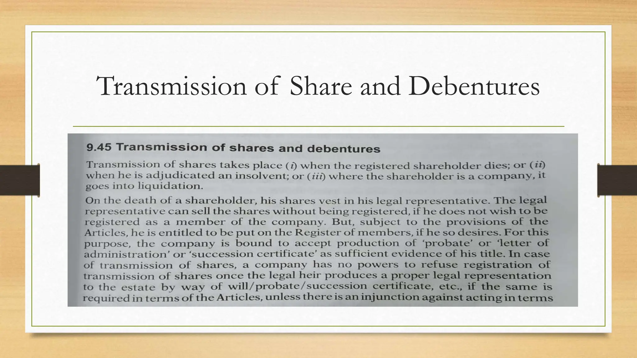 Transfer and Transmission of Shares.pptx