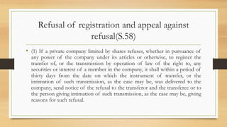 Transfer and Transmission of Shares.pptx