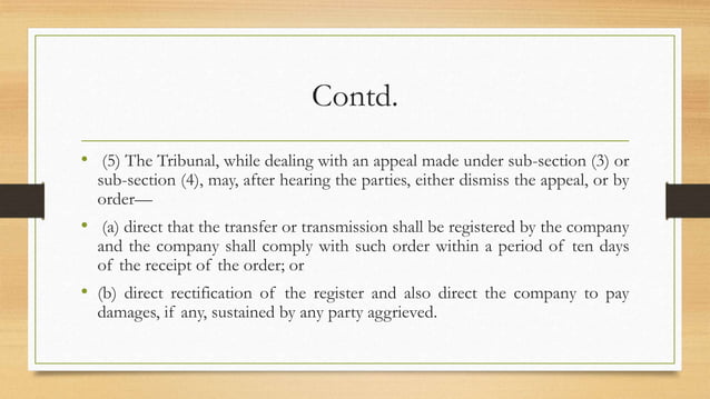 Transfer and Transmission of Shares.pptx | Law