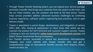 Transfer Booking, Transfer Booking Engine, Transfer API | PPTX