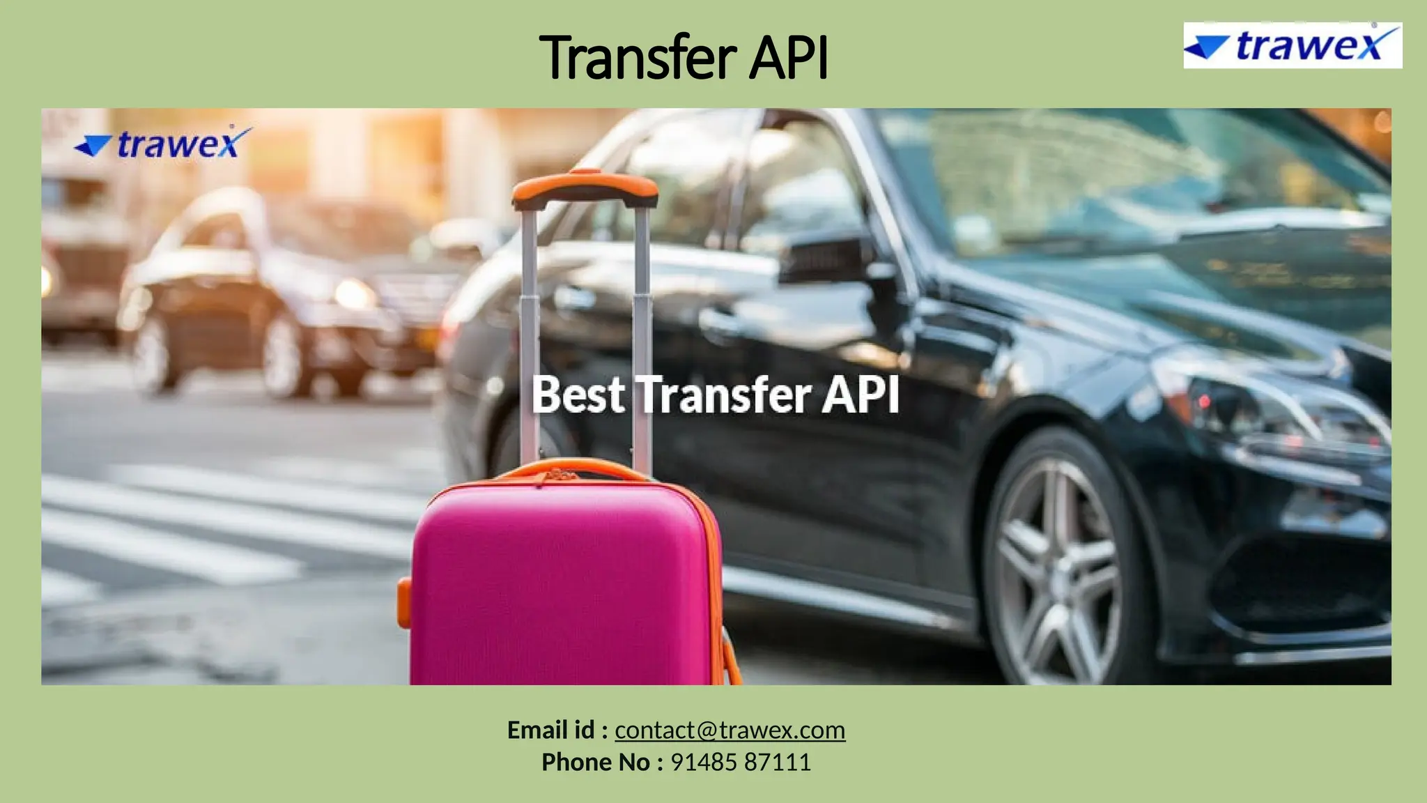 Transfer API | Transfer Booking Engine | Transfer Booking | PPT