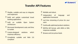 Transfer API | Transfer Booking Engine | Transfer Booking | PPT