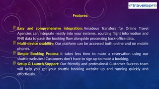 Transfer API , Transfer Booking Engine | PPT
