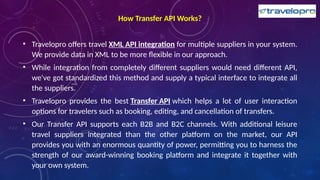Transfer API , Transfer Booking Engine | PPT