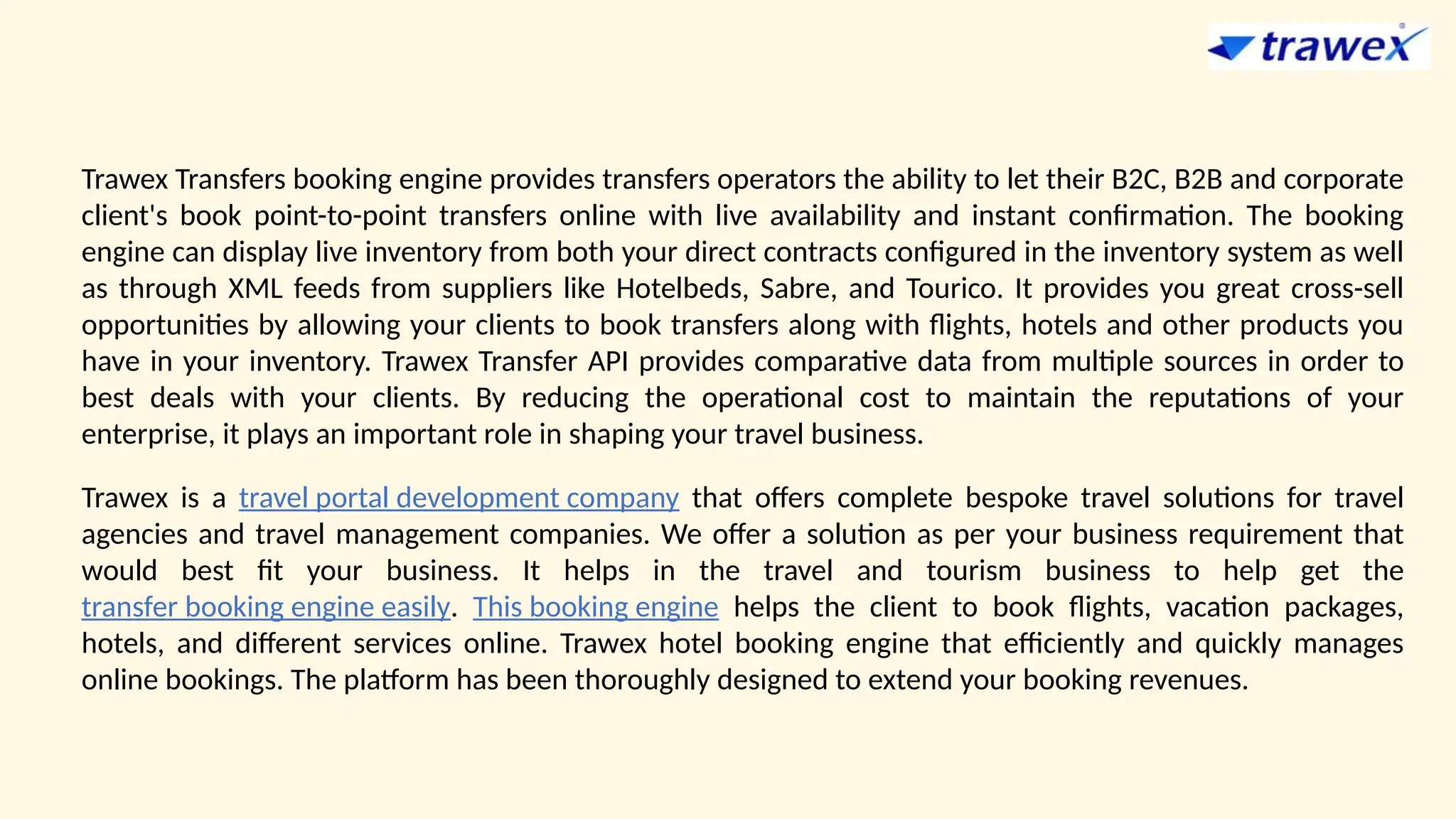 Transfer API | Transfer Booking Engine | Transfer Booking | PPTX