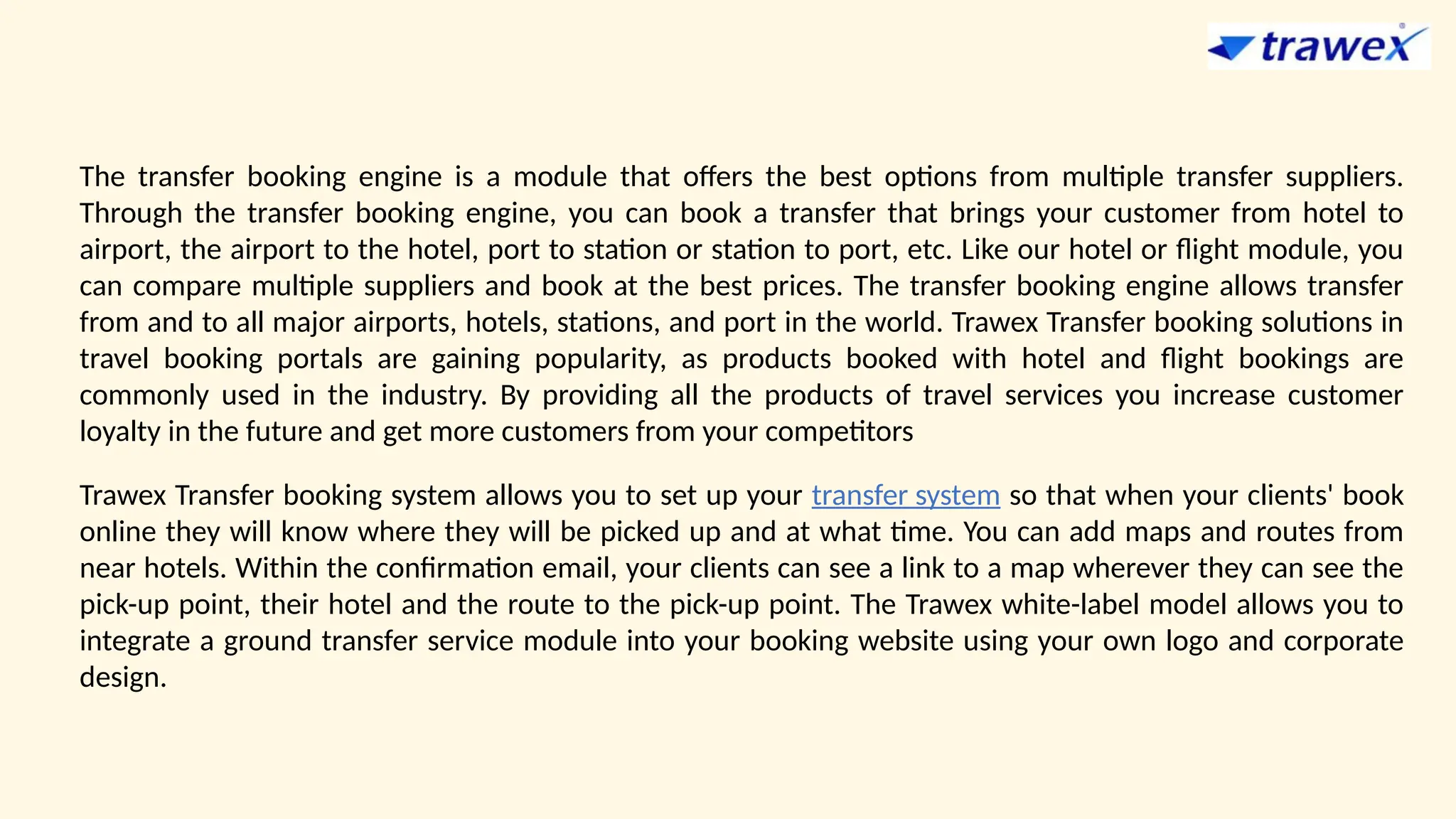 Transfer API | Transfer Booking Engine | Transfer Booking | PPTX