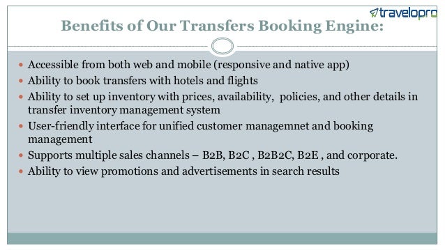 Transfer Booking Engine | PPT