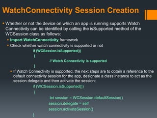 Transfer data from iPhone to iWatch | PPTX | Operating Systems | Computer Software and Applications