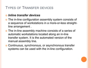 Transfer devices and feeders | PPTX