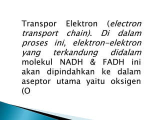Transfer elektron | PPTX