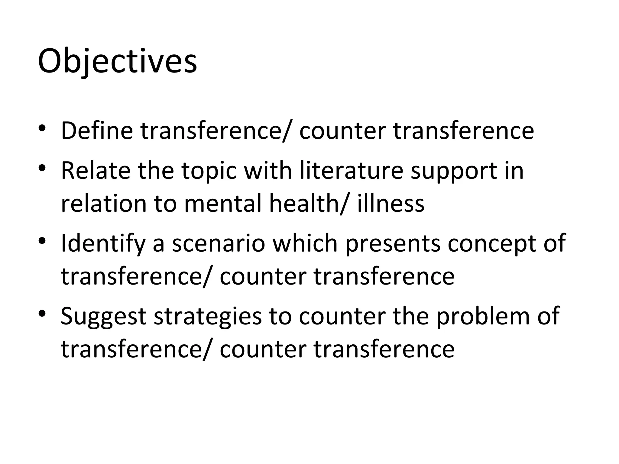 Transference | PPT