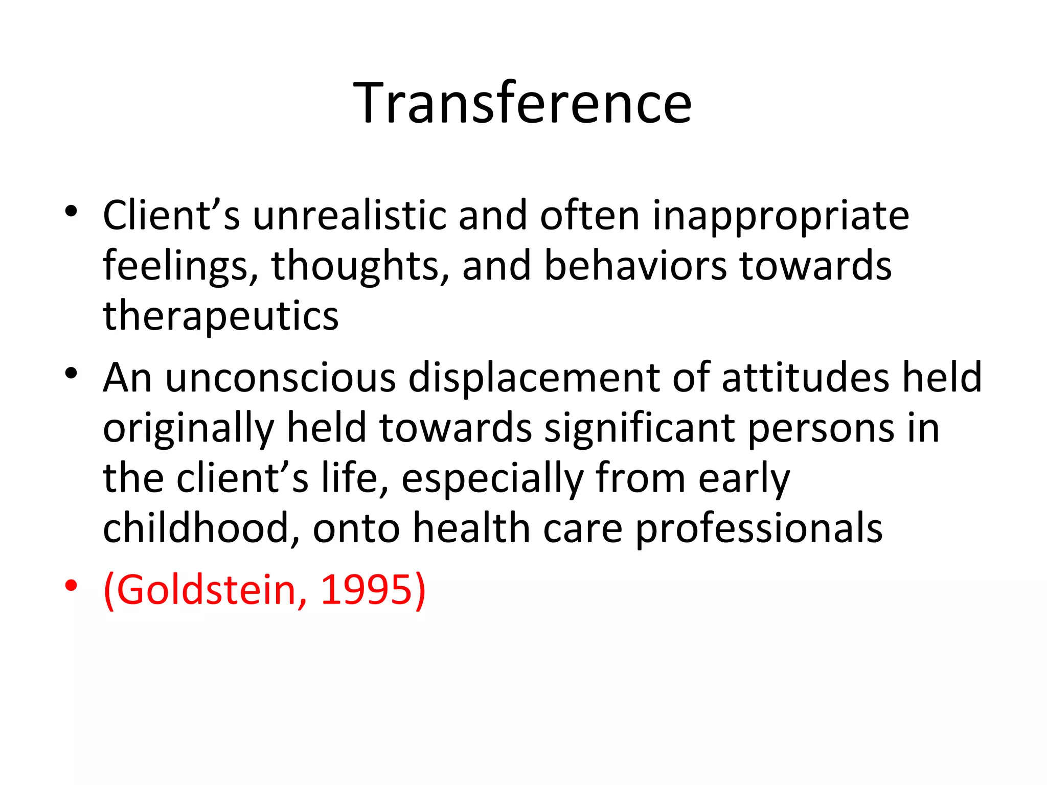 Transference | PPT