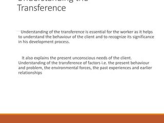 Transference and counter- transference | PPTX