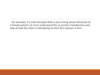 Transference and counter- transference | PPTX