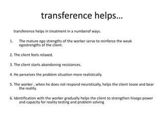 Transference and counter-transference | PPTX