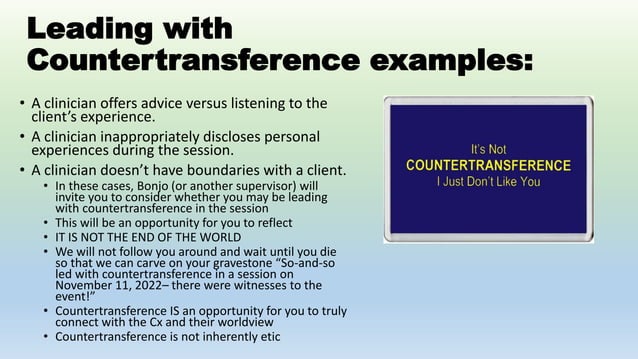 Transference and Countertransference.pptx | Mental Health | Diseases ...