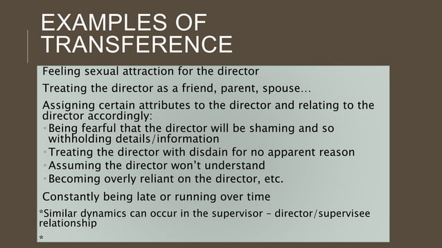 Transference & Countertransference | PPT