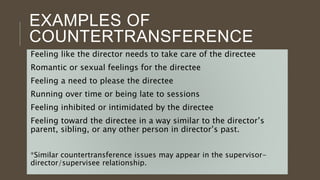 Transference & Countertransference | PPTX
