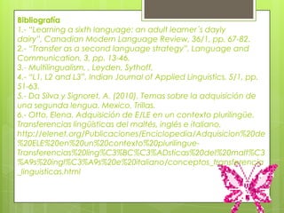 Transferencia lingüística | PPTX