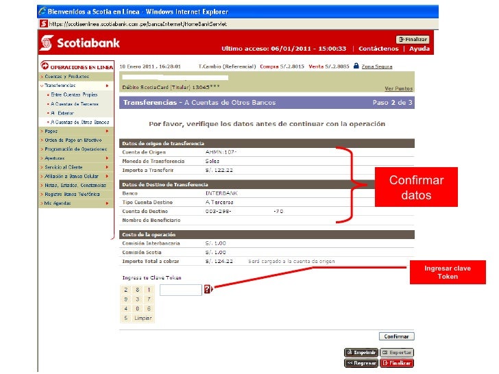 Transferencias Scotiabank