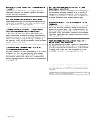 Transfer Factor Q&A | PDF | Chemistry | Science