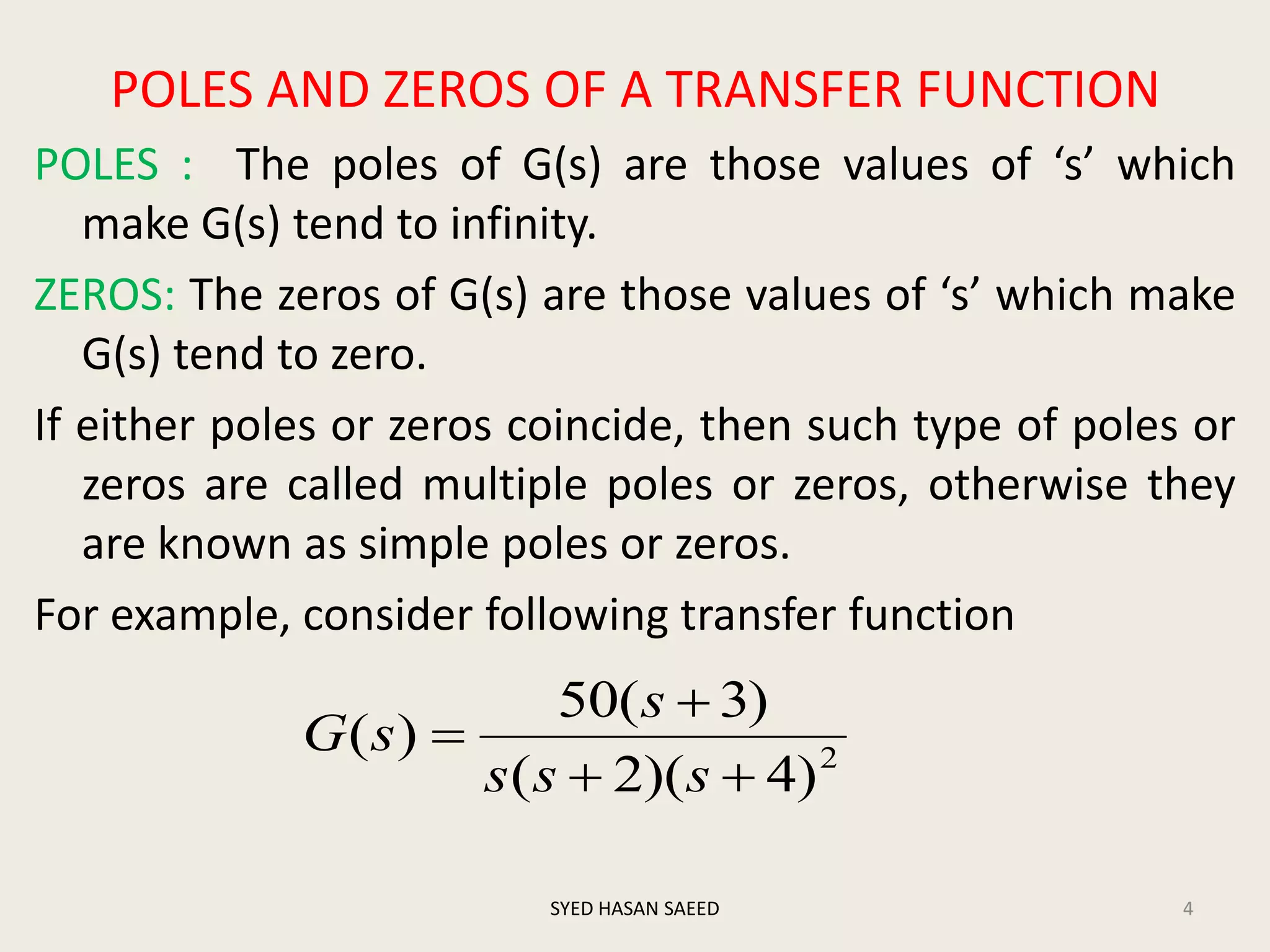 Transfer fn mech. systm | PDF
