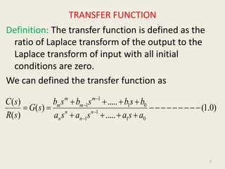 Transfer fn mech. systm 1 | PPT
