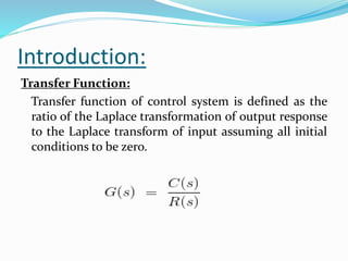 Transfer function, determination of transfer function in mechanical and ...
