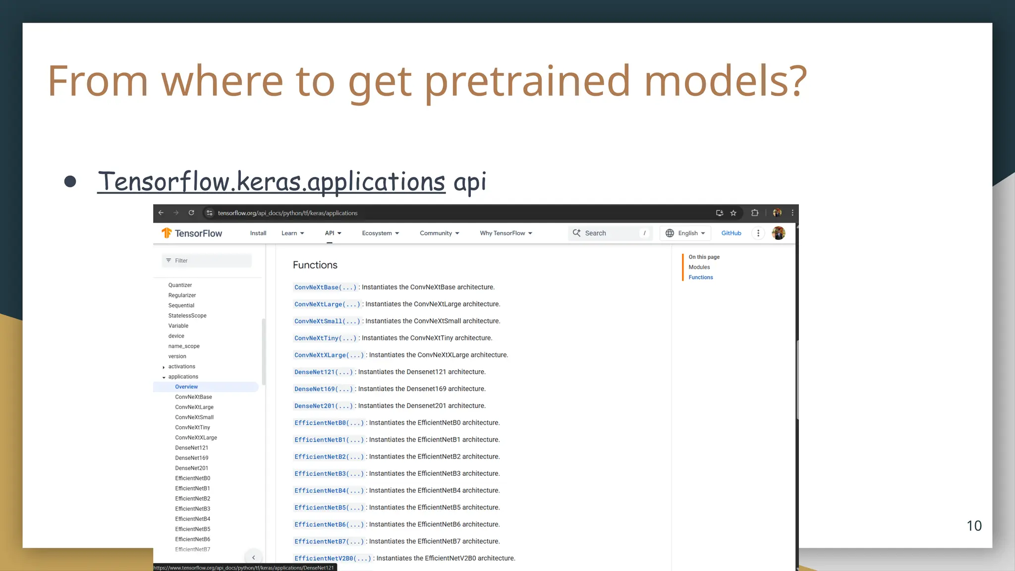 AI: Transfer Learning using deep learning | PPT
