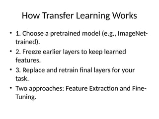 Transfer Learning with Pretrained Models | PPTX
