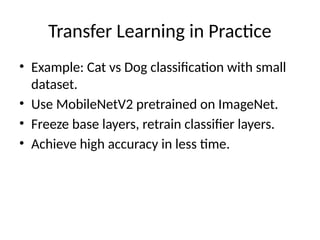 Transfer Learning with Pretrained Models | PPTX