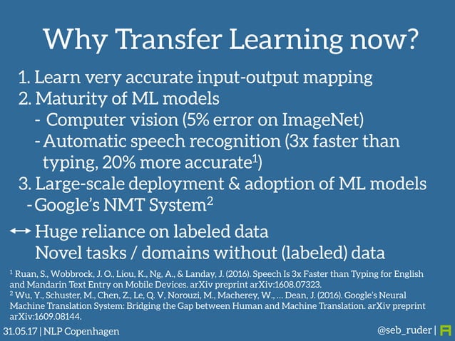 Transfer Learning for Natural Language Processing | PPT