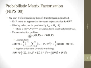 Transfer learning in heterogeneous collaborative filtering domains | PPT