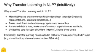 Thomas Wolf "Transfer learning in NLP" | PPT