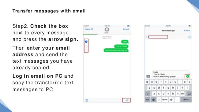Transfer Text Messages from iPhone to Computer with/without iTunes | PPT