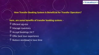 Transfer Module | Transfer Booking Engine | Transfer API | PPT