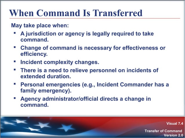 Transfer of command | PPT