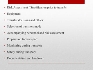 TRANSFER OF CRITICALLY ILL PATIENT.pptx
