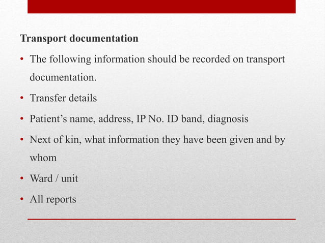 TRANSFER OF CRITICALLY ILL PATIENT.pptx | Lung and Respiratory Health ...