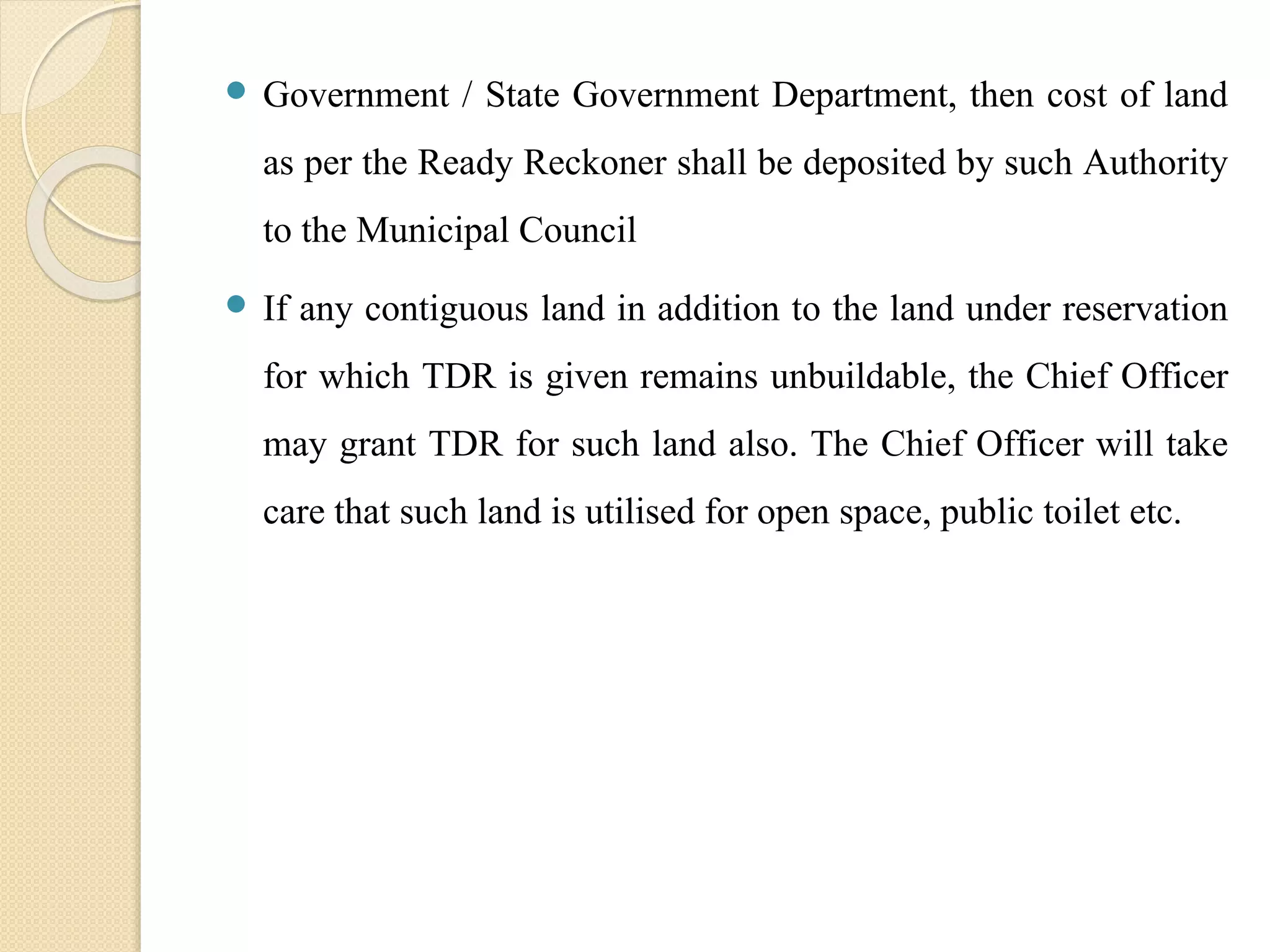 Transfer of development right | PPTX