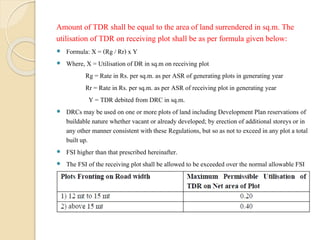 Transfer of development right | PPTX