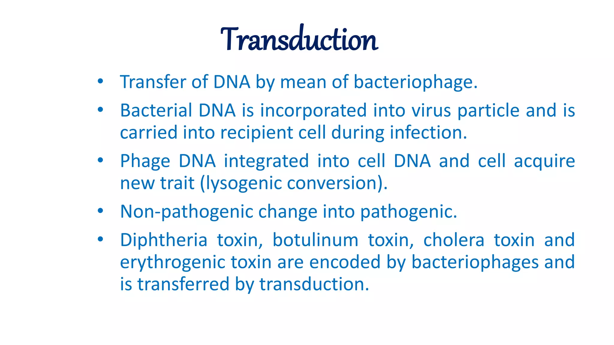 Transfer of dna between bacterial cell | PPTX
