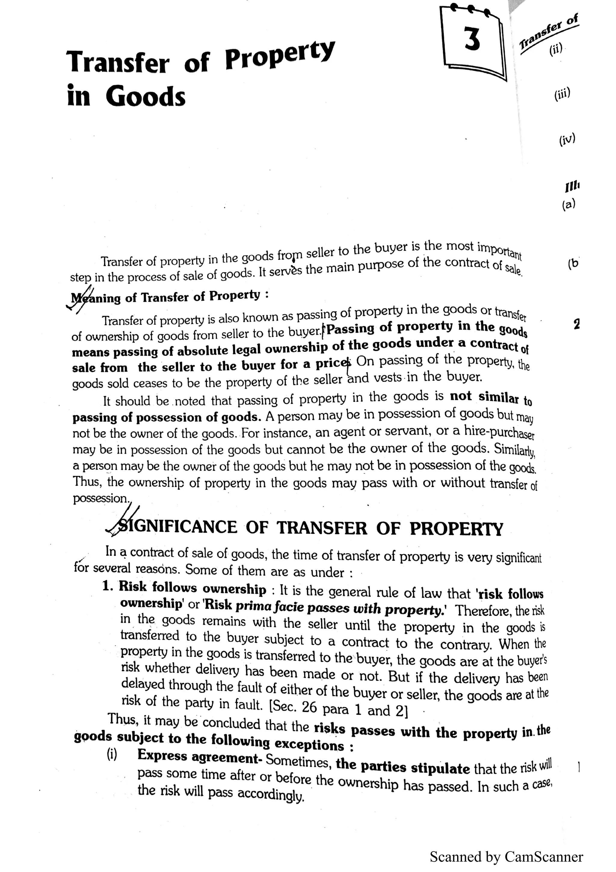 Transfer of goods | PDF