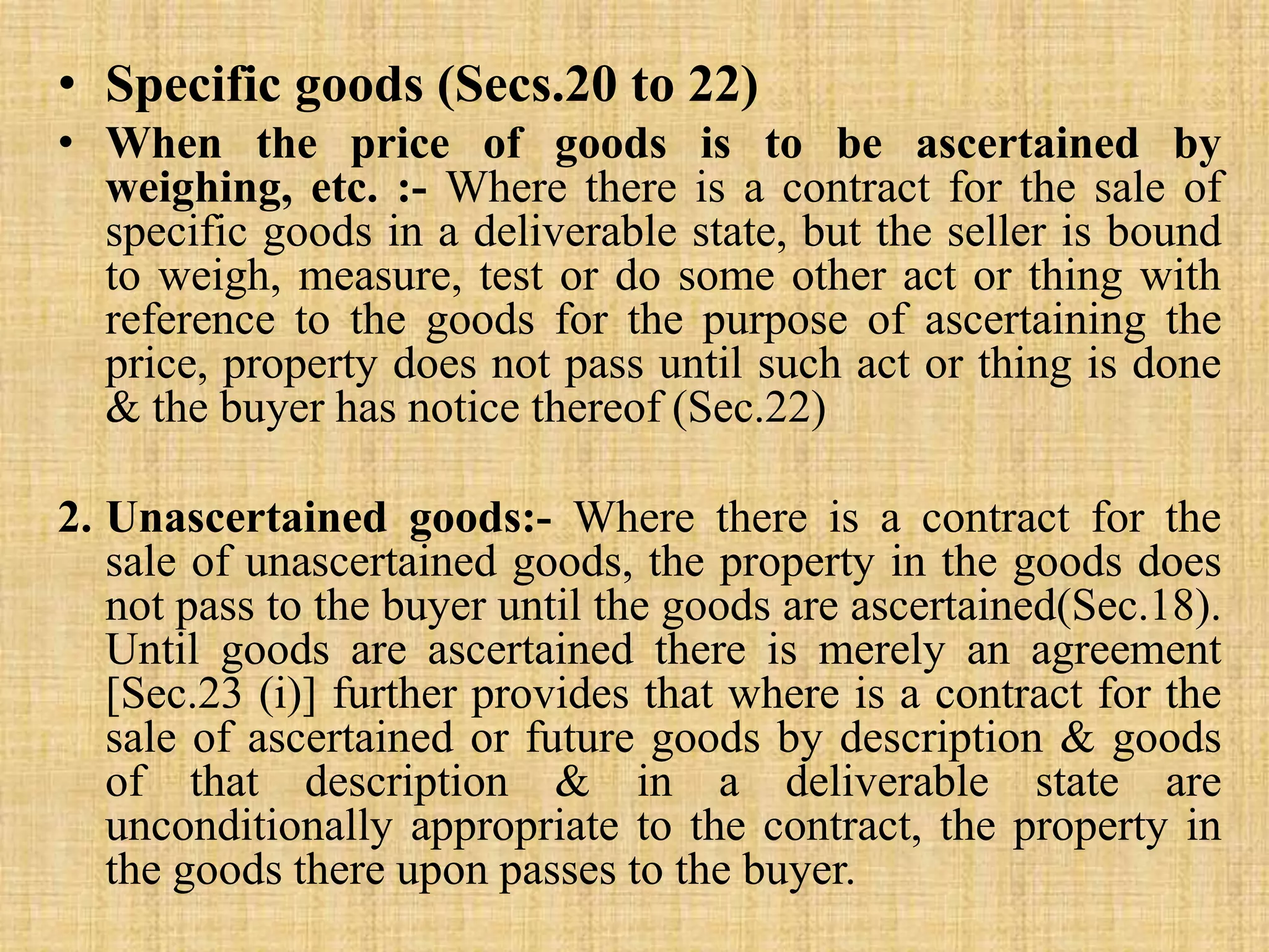 Transfer of goods | PPTX