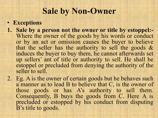 Transfer of goods | PPTX