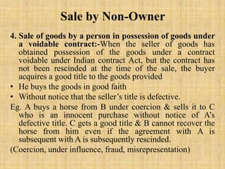 Transfer of goods | PPTX