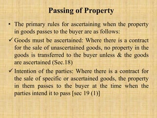 Transfer of goods | PPTX